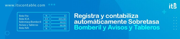 Sobretasa Bomberil y Avisos y Tableros - ITS Contable