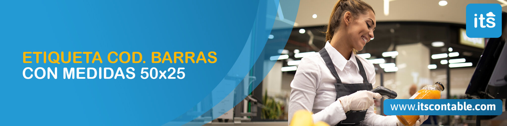 Etiqueta Cod. Barras con Medidas 50×25 - ITS Contable